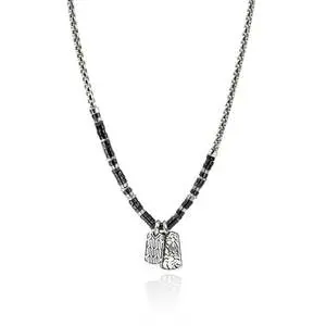 John Hardy Necklace With Lapis Lazuli And Tag Pendants