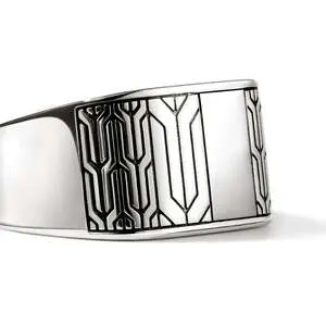 John Hardy Icon 50 Signet Ring - Sterling Silver