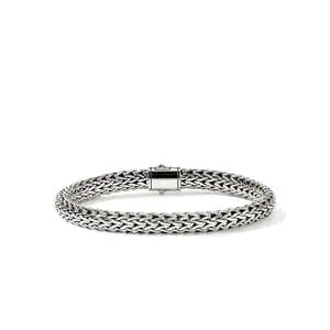 John Hardy Icon Chain Bracelet With Pink Sapphire - Sterling Silver