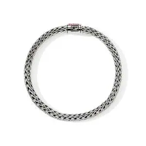 John Hardy Icon Chain Bracelet With Ruby Clasp