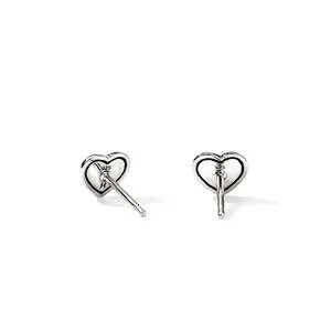 John Hardy Essential Heart Stud Earrings - Sterling Silver