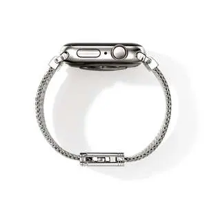 John Hardy Smartwatch Strap With Black Sapphires - Sterling Silver
