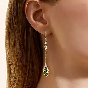 John Hardy Artisan Series Naga Drop Earrings