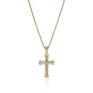 John Hardy Cross Pendant With Diamonds