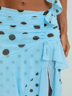 OUTCAST Farwin Polka Dot Maxi Skirt
