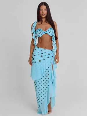 OUTCAST Farwin Polka Dot Maxi Skirt