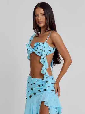 OUTCAST Farwin Polka Dot Maxi Skirt