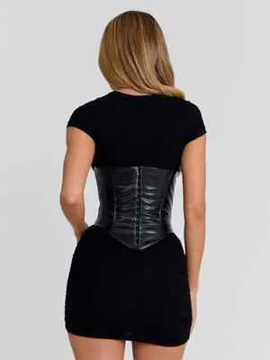 OUTCAST Glowen Mini Dress With Corset