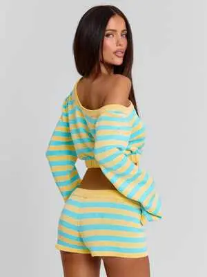 OUTCAST Hattie Striped Shorts - Print