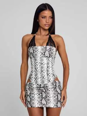 OUTCAST Evon Mini Dress Snake