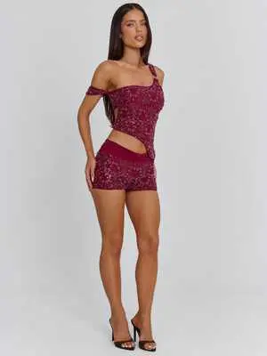 OUTCAST Roc Mini Shorts - Red