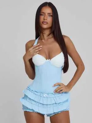 OUTCAST Maika Fitted Mini Playsuit