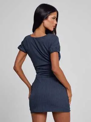 OUTCAST Ceresia Pinstripe Mini Dress
