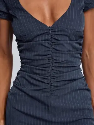 OUTCAST Ceresia Pinstripe Mini Dress