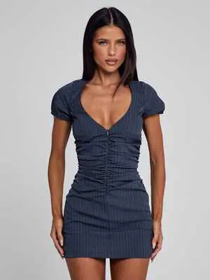 OUTCAST Ceresia Pinstripe Mini Dress