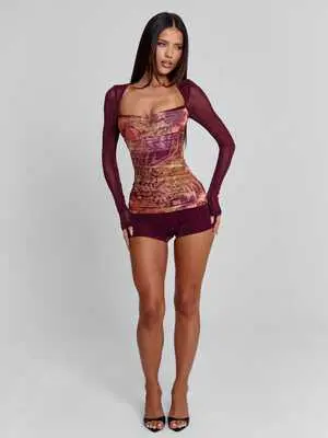 OUTCAST Astrae Printed Playsuit - Print