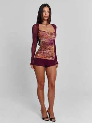 OUTCAST Astrae Printed Playsuit
