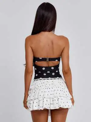 OUTCAST Maritza Polkadot Mini Dress