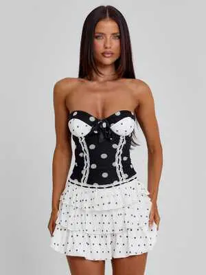OUTCAST Maritza Polkadot Mini Dress
