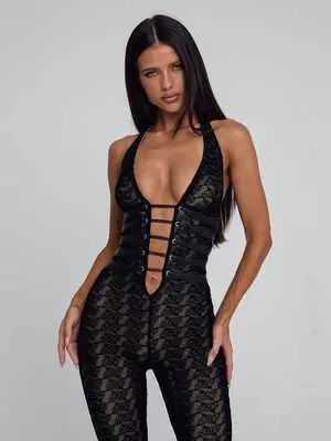 OUTCAST Sawyer Burnout Jumpsuit - Black