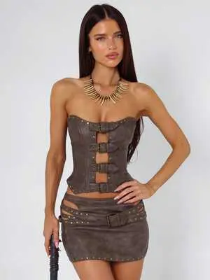 OUTCAST Rodeo Top - Brown