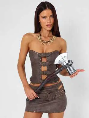 OUTCAST Rodeo Top - Brown