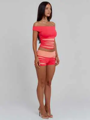 OUTCAST Off-shoulder Jersey Top