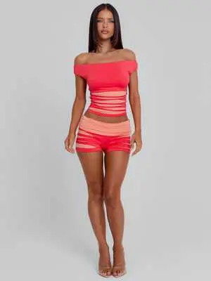 OUTCAST Off-shoulder Jersey Top