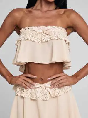 OUTCAST Isidora Strapless Top - Beige