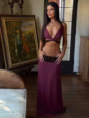 OUTCAST Aluna Micro-cropped Top