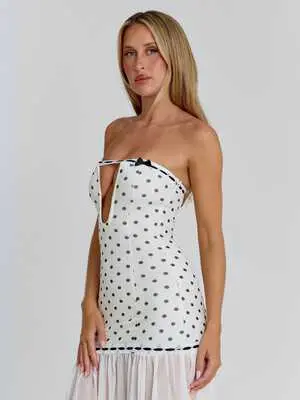 OUTCAST Giana Polka Dot Maxi Dress