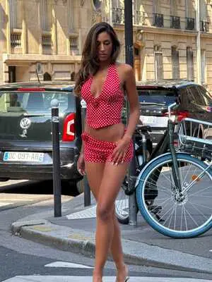 OUTCAST Polka Dot Piai Shorts - Red/print