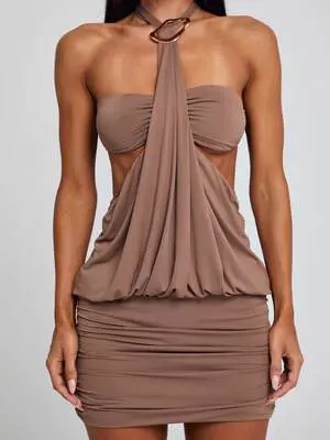 OUTCAST Hiedi Mini Dress - Tan