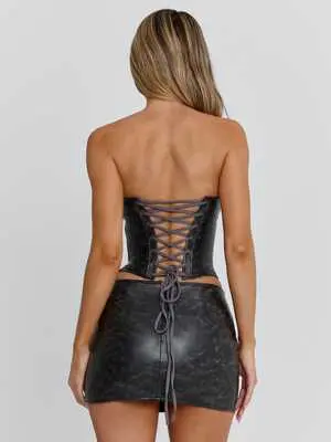 OUTCAST Rodeo Mini Skirt - Gray