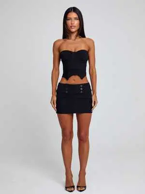 OUTCAST Ellis Corset Top - Black