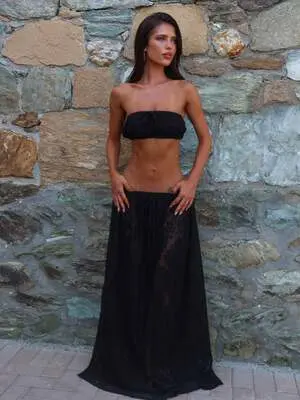 OUTCAST Soren Maxi Skirt - Black