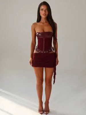 OUTCAST Desiree Mini Dress - Red