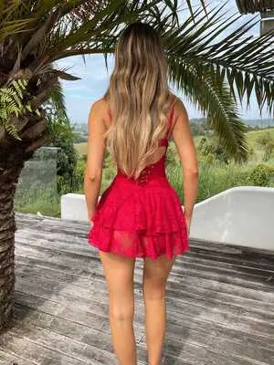 OUTCAST Dylan Mini Dress - Red