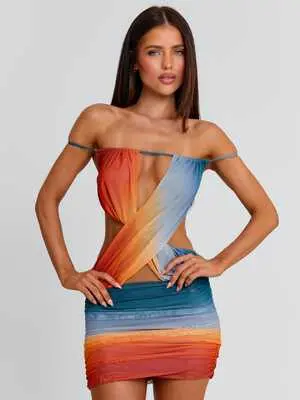 OUTCAST Regina Ombre Mini Dress