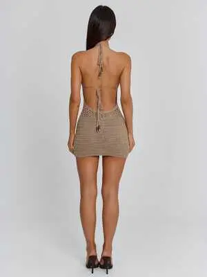 OUTCAST Eviana Mini Dress - Brown