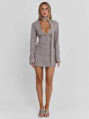 OUTCAST Rehnee Pinstripe Blazer Dress