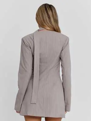 OUTCAST Rehnee Pinstripe Blazer Dress