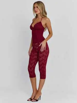 OUTCAST Cendre Playsuit - Red