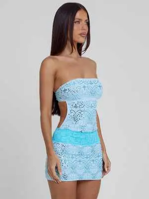 OUTCAST Laurel Strapless Mini Dress