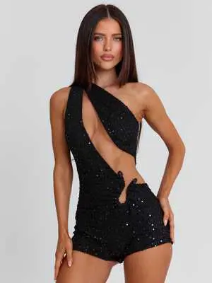 OUTCAST Ramonia Sequin Knit Playsuit