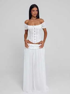 OUTCAST Lubela Corset Top - White