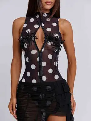 OUTCAST Maelis Polka Dot Maxi Dress