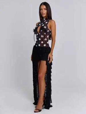 OUTCAST Maelis Polka Dot Maxi Dress