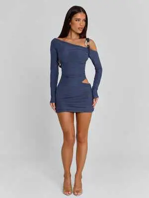 OUTCAST Aurelle Mini Dress - Gray