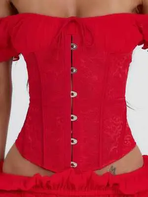 OUTCAST Lubela Corset Top - Red